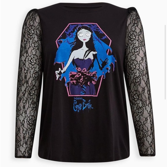 torrid | Tops | Torrid Warner Bros Corpse Bride Lace Top | Poshmark